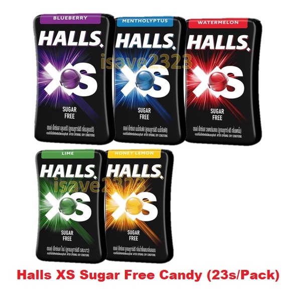 Halls XS Sugar Free Candy (23s/Pack) - 5 Flavours | Shopee Malaysia