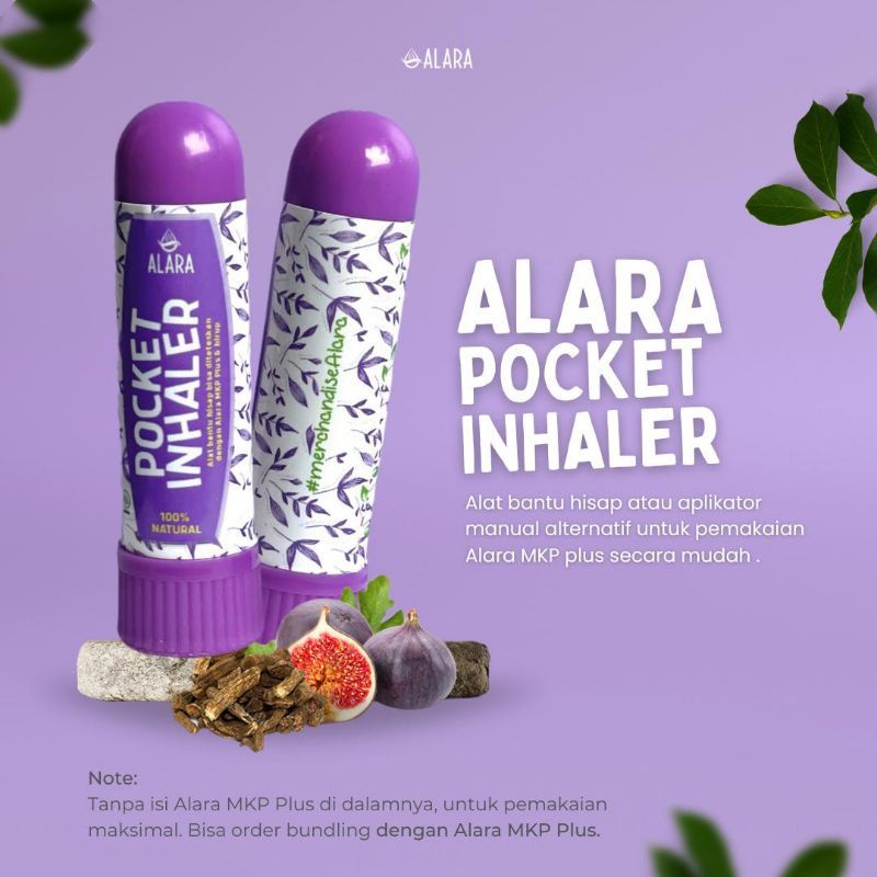 PUTIH KAYU Alara Pocket Inhaler Applicator Eucalyptus Oil Suction ...