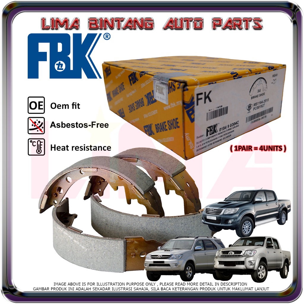 Toyota Hilux Vigo KUN25 KUN26 , Fortuner TGN50 TGN51 Rear Brake Drum ...