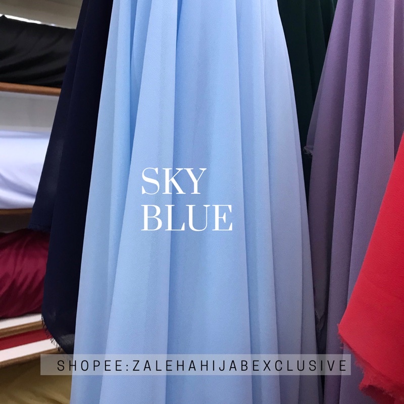 CHIFFON GEORGETTE SOFT OPEN METER BIDANG 60 ZALEHA TEXTILE MURAH ...