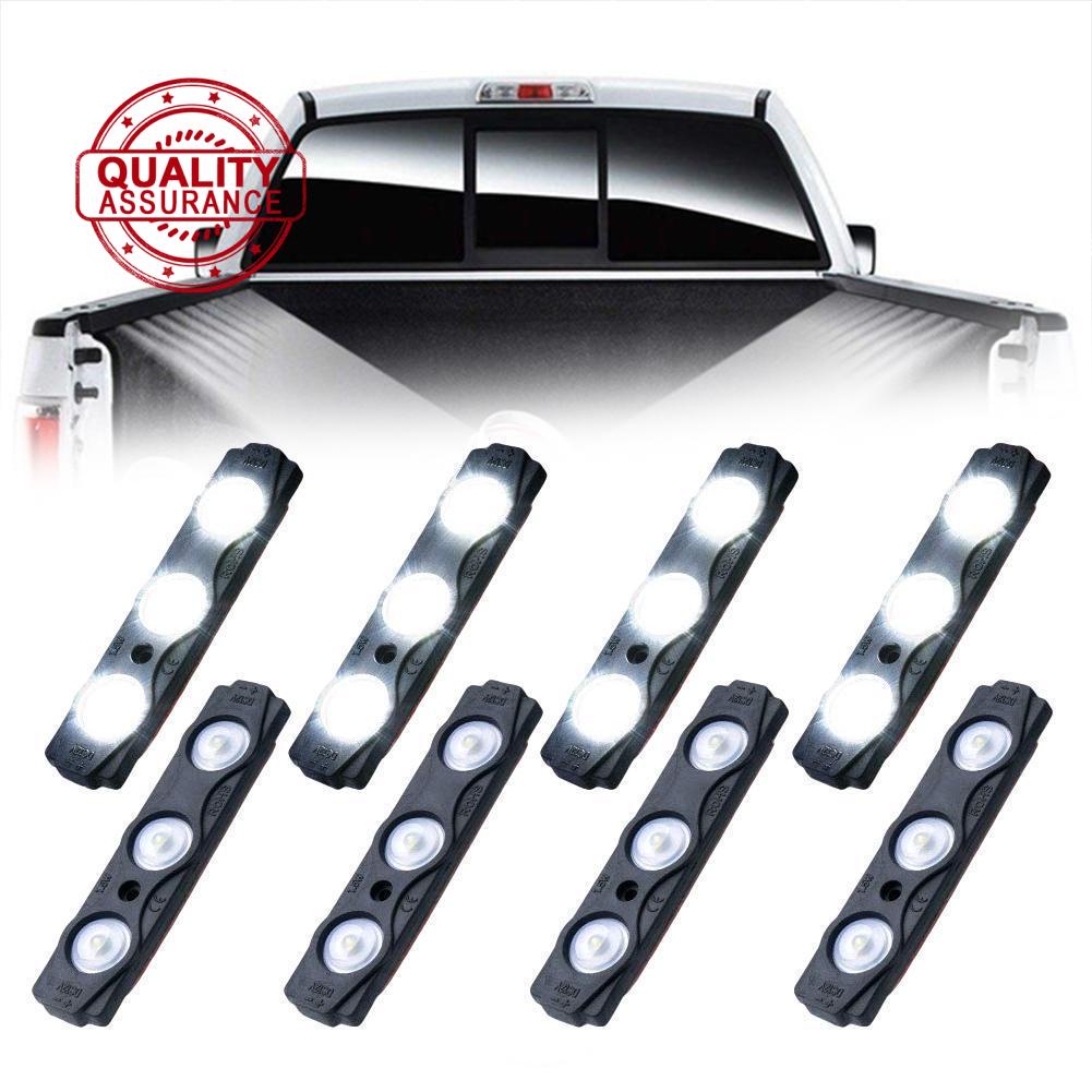 8pc RV Atmosphere Light LED Pod Kit Strip Mini Designed Bed For Car ...