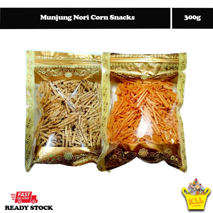 Munjung Nori Corn Snacks (Seaweed / BBQ Flavour) - 300g | Shopee Malaysia