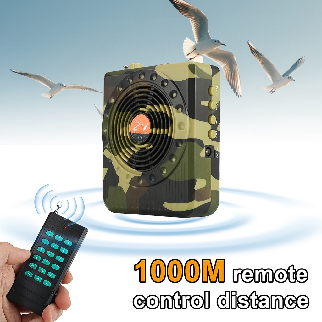 E67 35W Hunting Decoy Calls Electronic Bird Caller Camouflage Outdoor ...