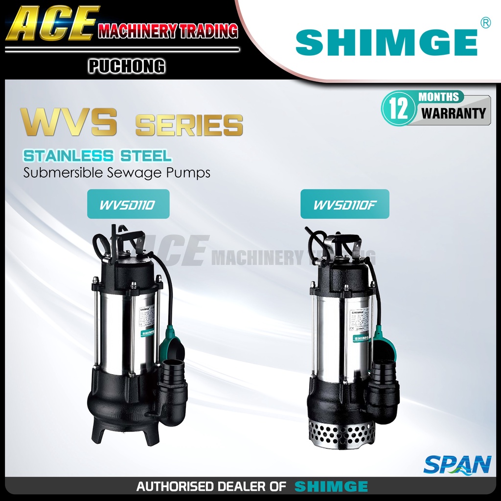 [ SHIMGE ] WVS Series ( WVS110, WVSD110F )Stainless Steel Submersible ...