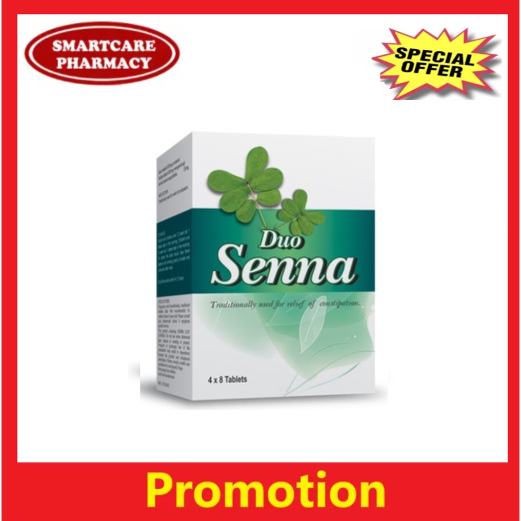 Duo Senna 4 x 8 tablets (Relieves Constipation / Sembelit) | Shopee ...