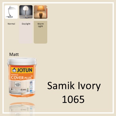 Jotun Paint 5L Essence Cover Plus Matt -1065 Samik Ivory / wall paint ...
