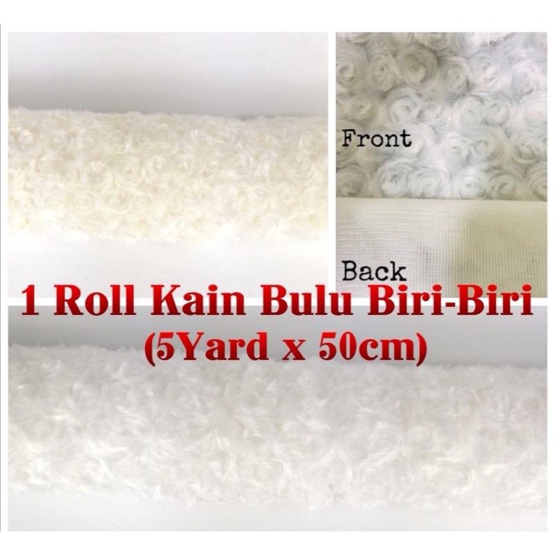 1 Roll (5Yard x 50cm) Karpet Bulu Corak Berpusar/Carpet/Kain Bulu Biri ...