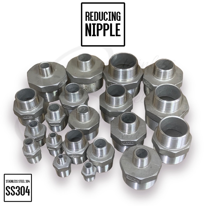 Stainless Steel SS304 Reducing Nipple | Shopee Malaysia