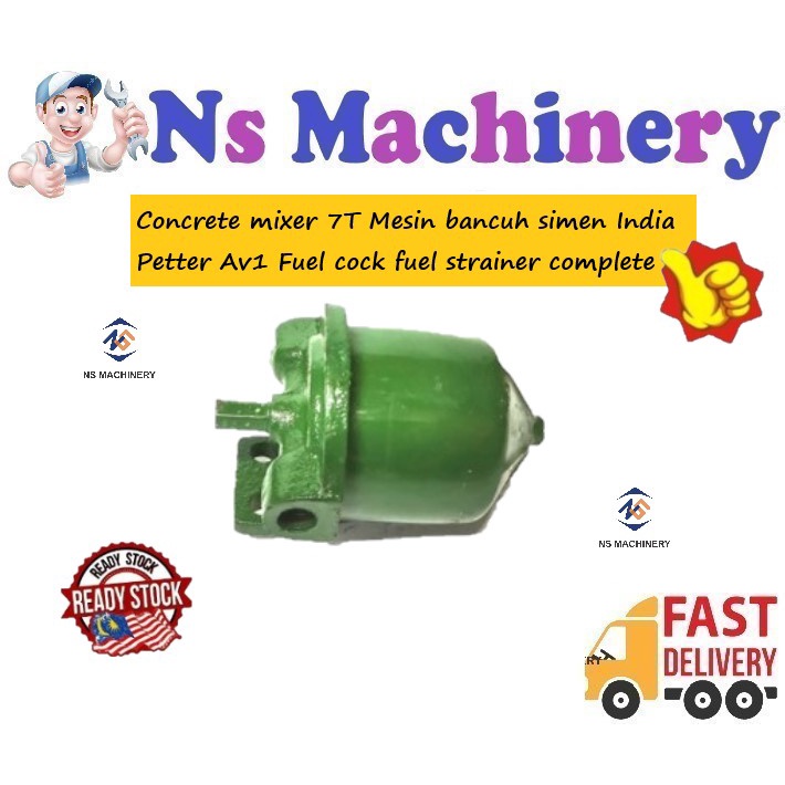 Concrete mixer 7T Mesin bancuh simen India Petter Av1 Fuel cock fuel ...