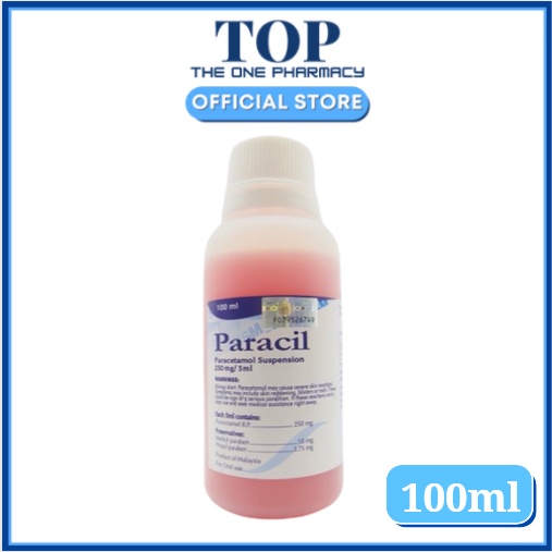 Paracil Paracetamol Suspension 250mg -100ml | Shopee Malaysia