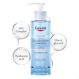 NEW Eucerin DermatoCLEAN HYALURON Cleansing Gel 200ml (Pencuci muka ...