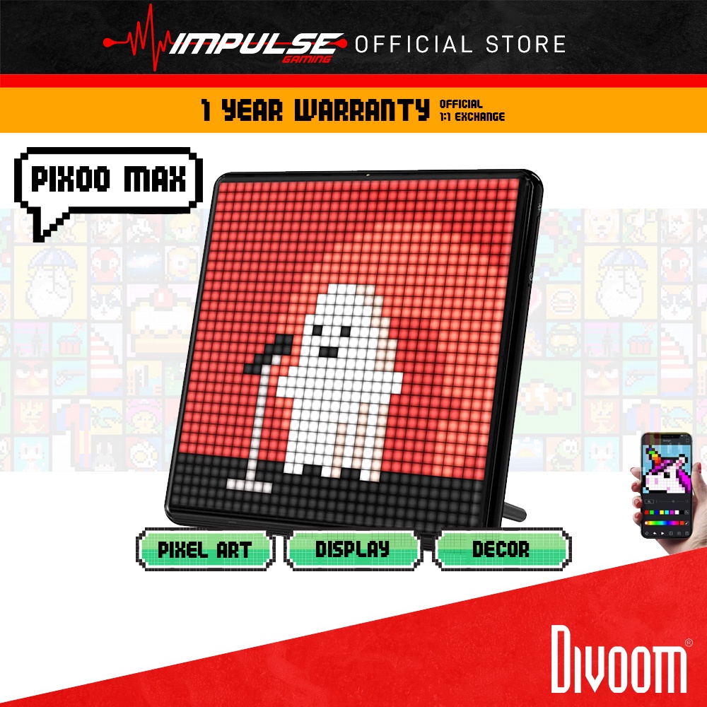 Divoom Pixoo-Max - Pixel Display | 32 X 32 Programmable LED Screen ...