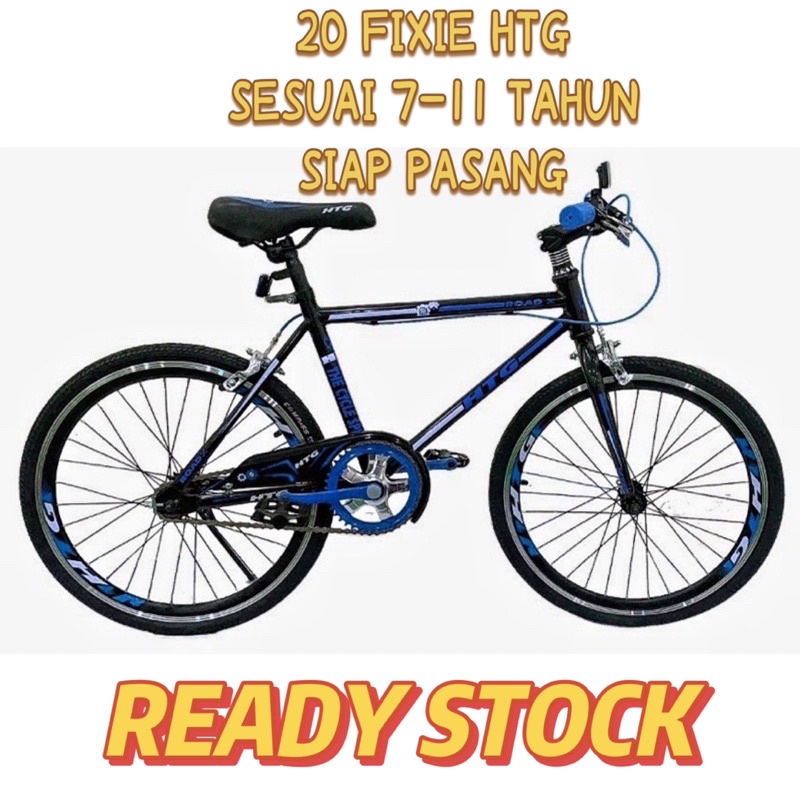 【SIAP PASANG】BASIKAL FIXIE 20"HTG SESUAI 7-11 TAHUN FIXIE BICYCLE【READY ...