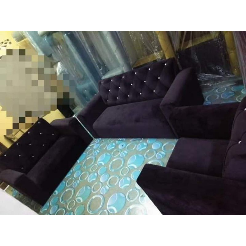 🔥 HOT SELLING 🔥 SOFA BALDU VELVET DIAMOND / SOFA PVC DIAMOND 321 SEATER ...