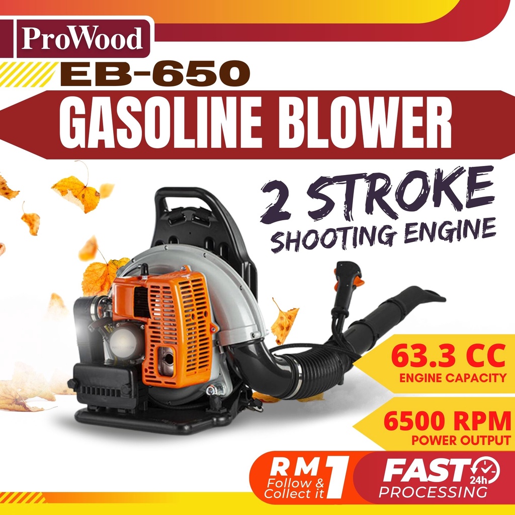 PRODIY EB650 Engine Air Blower Backpack 2 Stroke Gasoline Engine Heavy ...