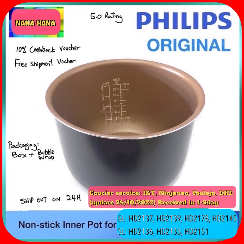 (RM85 - RM 152 AFTER VOUCHER)(Original) Philips Durable Non-Stick Inner ...