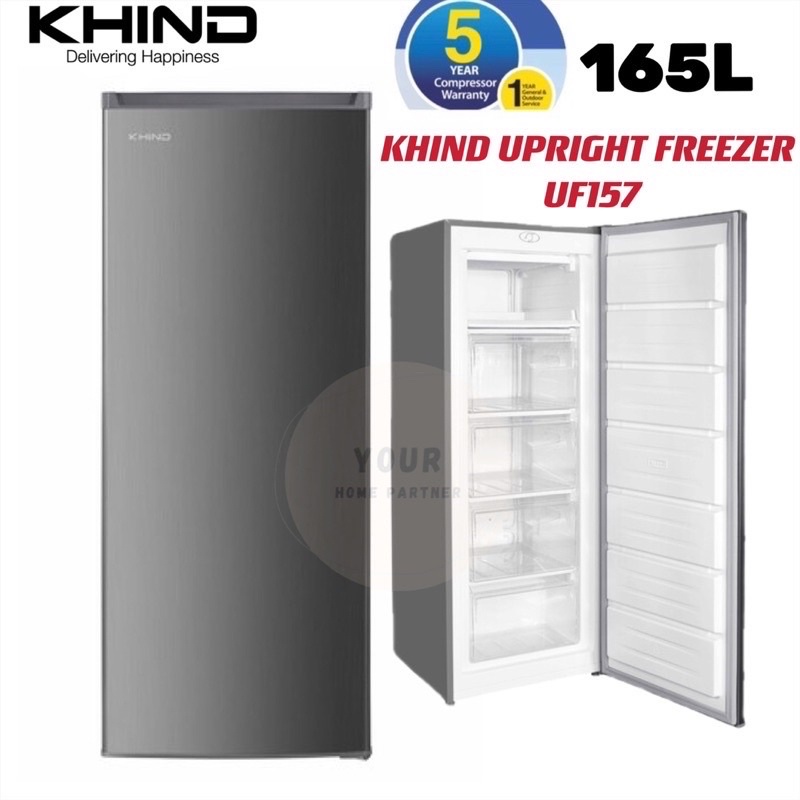 Khind Upright Freezer UF157 Gross Capacity 165L | Shopee Malaysia