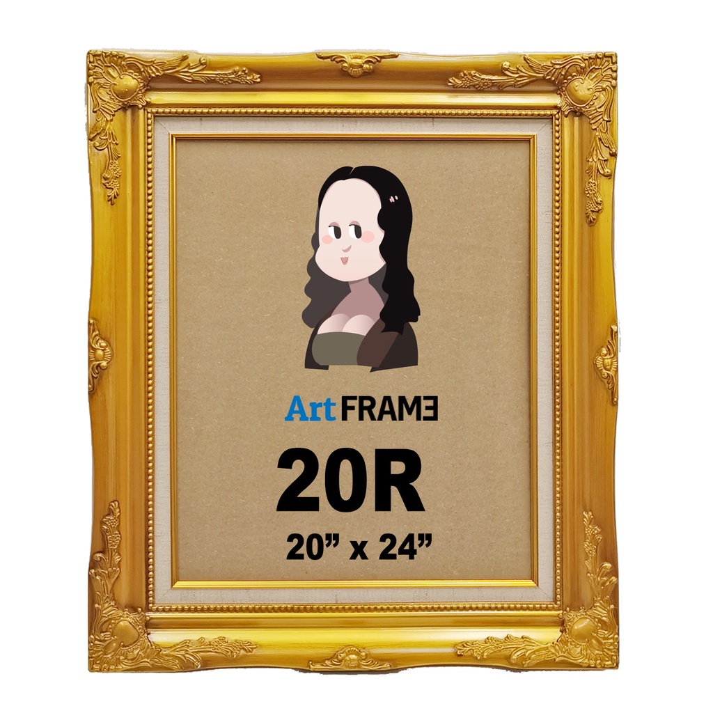 Monalisa Large Frame 16R 24R | Wooden Classic Vintage Gold Frame ...