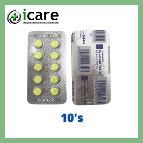 DYNA DYSOLVON BROMHEXINE 8MG TABLET 10'S ( EXP DATE: 05/2028 ) | Shopee ...