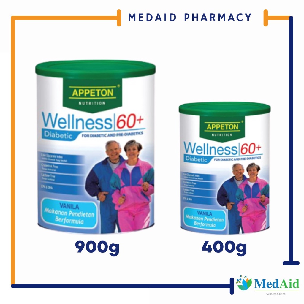 APPETON Wellness 60+ Diabetic (900g/400g) | Shopee Malaysia