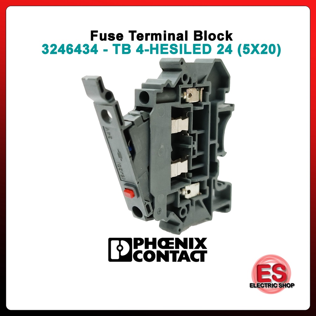 Phoenix Contact Fuse terminal block - TB 4-HESILED 24 (5X20) I ...