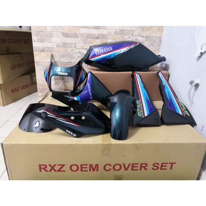 OEM BODY COVER SET RXZ 135 BOSCH MILI MODEL 7 DVC PURPLE / DBC BLUE ...