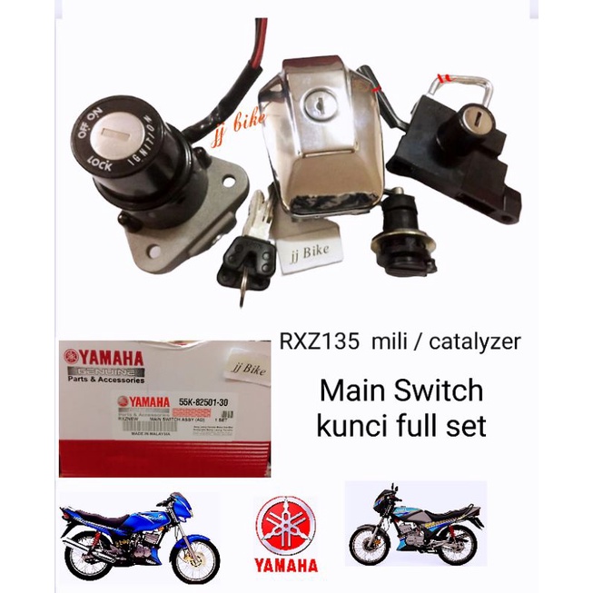 RXZ MAIN SWITCH KUNCI FULL SET (AD) YAMAHA RXZ135 5PV | Shopee Malaysia