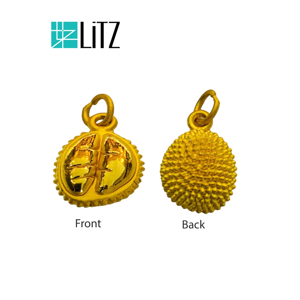 LITZ 999 (24K) Gold Durian Pendant 榴莲吊坠 EP0329 | Shopee Malaysia