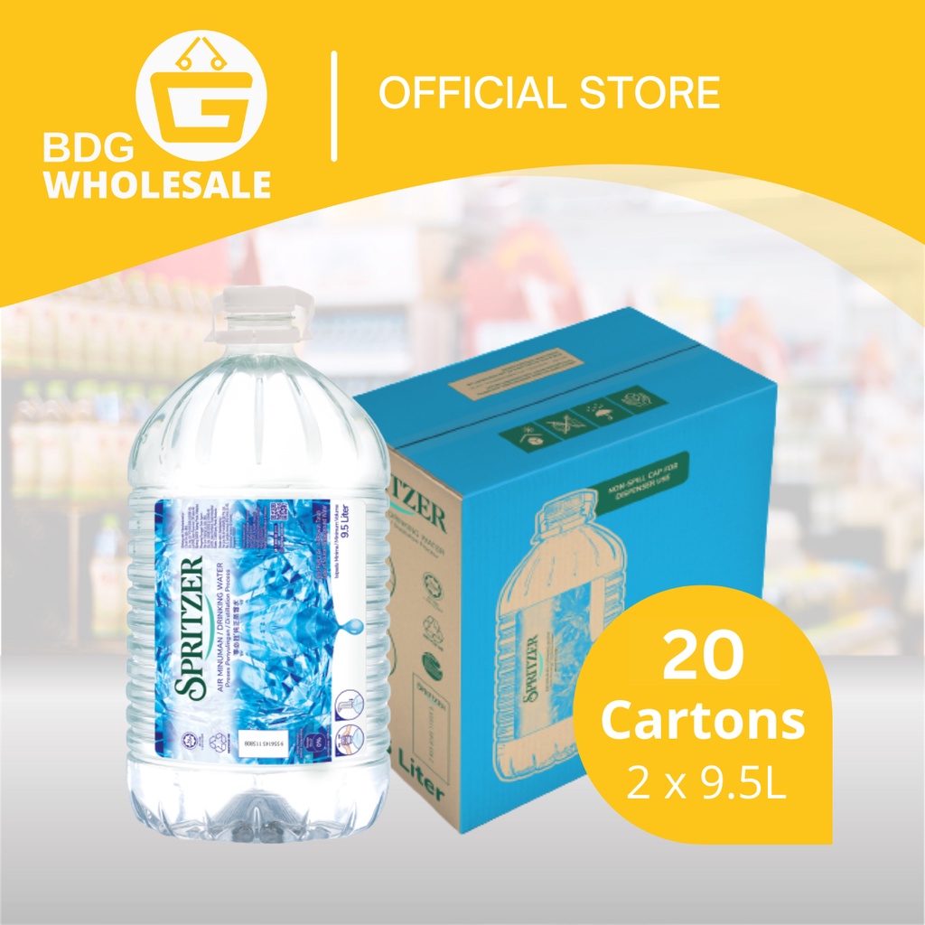 Spritzer Distilled Drinking Water 2 x 9.5Lit | Shopee Malaysia