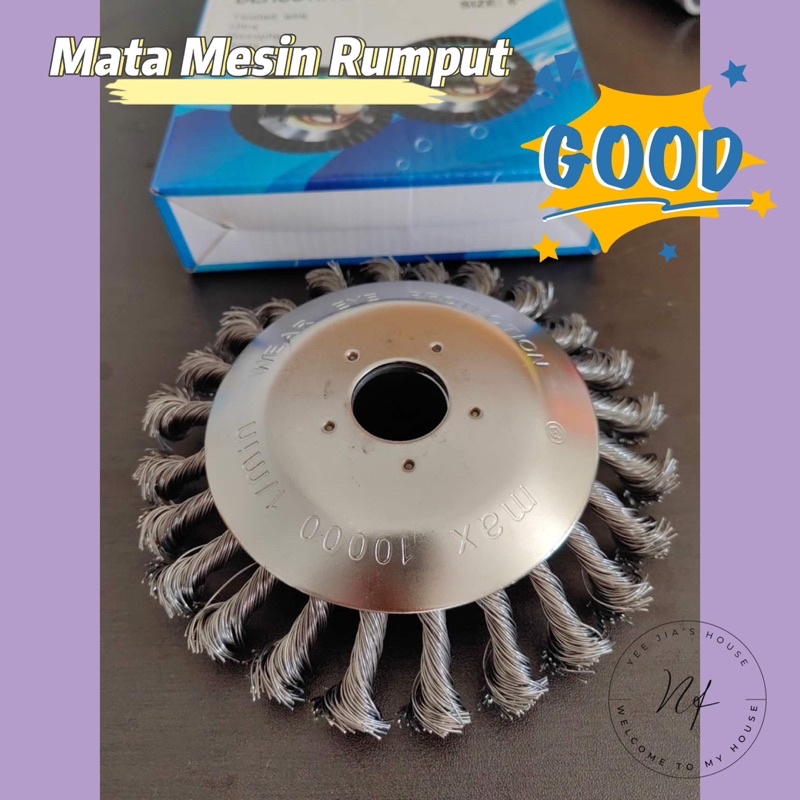 Mata Mesin Pemotong Rumput Mata mesin rumput dawai keluli Steel Wire ...