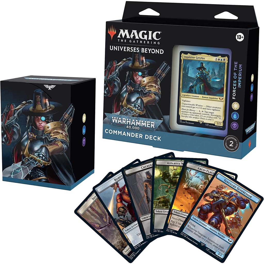 MAGIC THE GATHERING WARHAMMER 40000 COMMANDER DECK FORCES OF THE ...