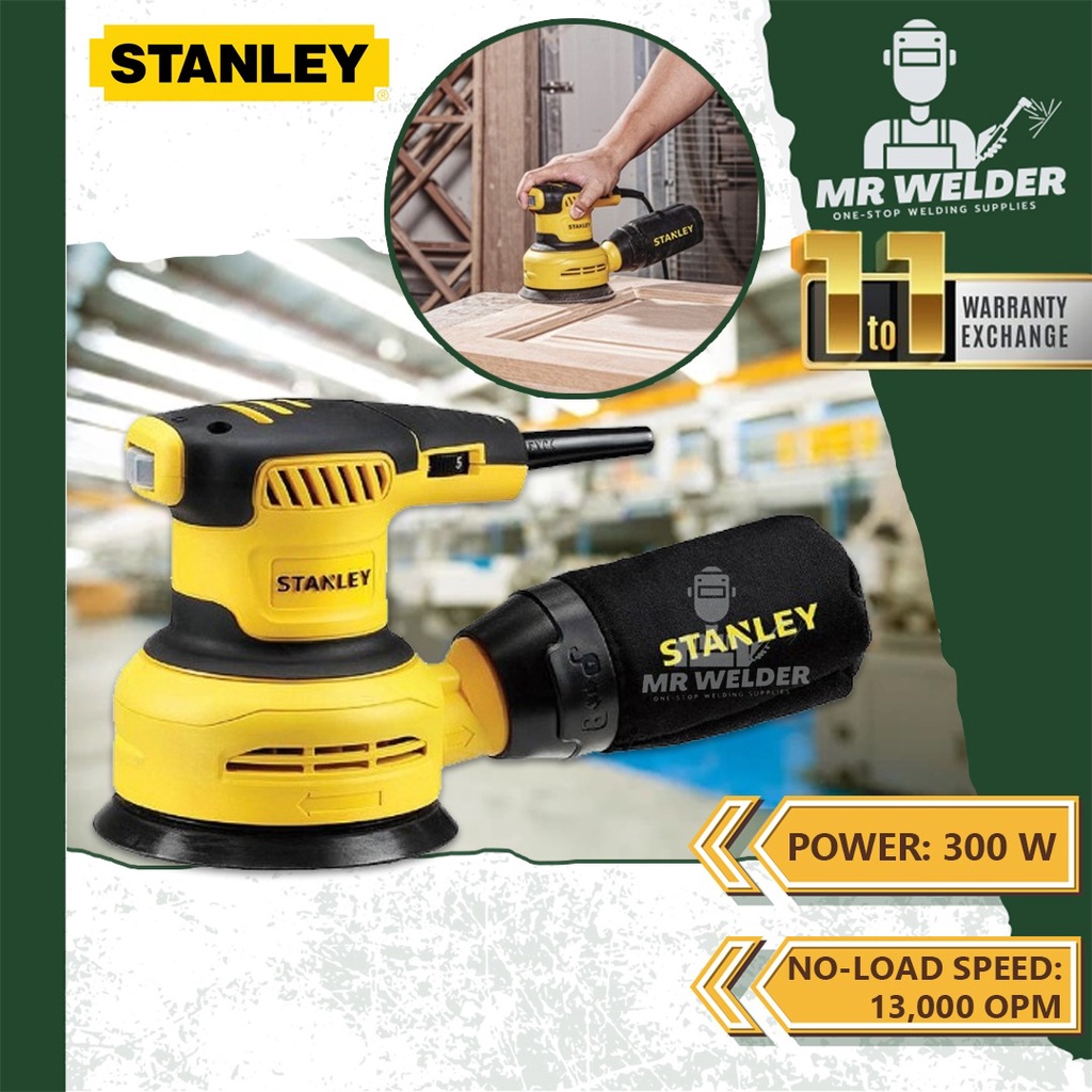STANLEY SS30 300W 125mm Random Orbital Sander/ Sanding Machine | 300W ...