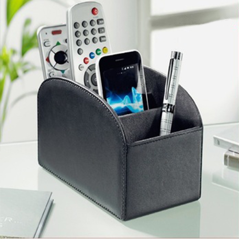 TV Controller Holder Remote Controller Phone Organizer Storage Box Desk ...