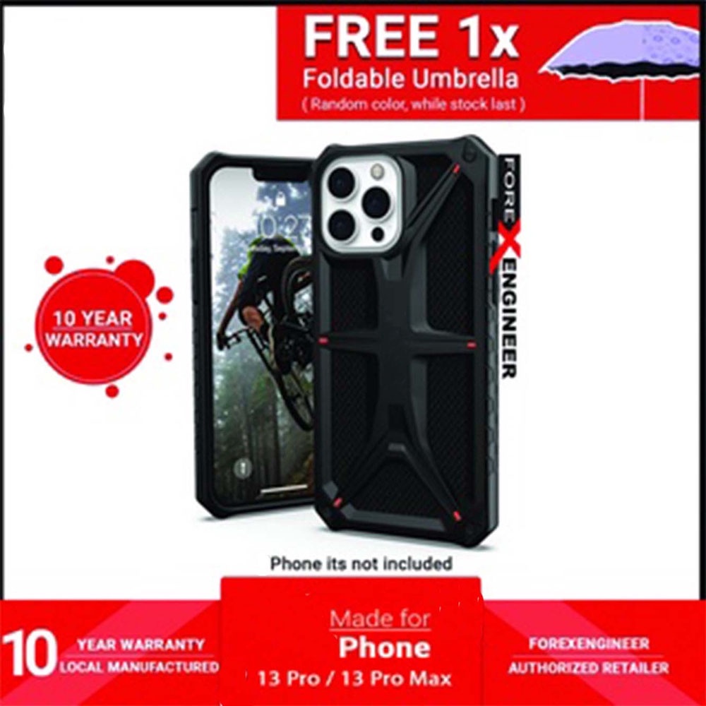 UAG Monarch for Phone 13 Pro / 13 Pro Max 5G - Kevlar Black | Shopee ...