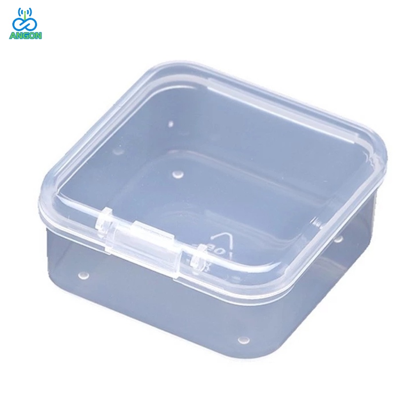 Mini transparent square plastic box jewelry storage box container ...