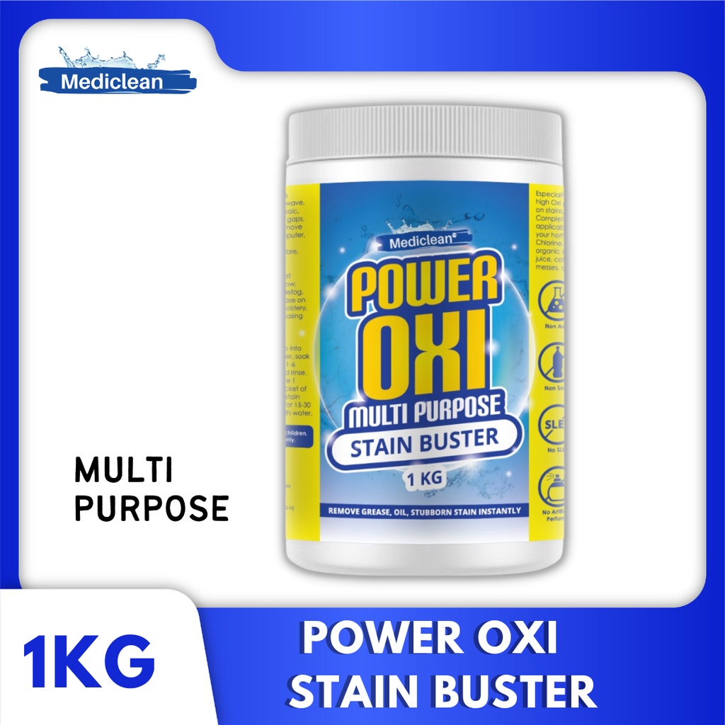 MEDICLEAN POWER OXI MULTI PURPOSE STAIN BUSTER 1KG | Shopee Malaysia