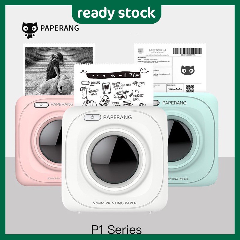 Original Paperang Mini Printer P1 free 1 paper roll in box | Shopee ...
