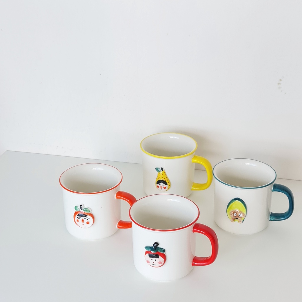 HICCUP ceramic ugly cute mug Ins thick korean style aesthetic vintage ...