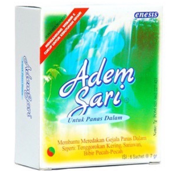 Enesis Adem Sari 1box 6sachet Original 💯 Product Indonesia | Shopee ...