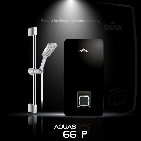 (NEW) DEKA AQUAS Water Heater DC Pump Rain Shower With Adjustable Diverter / Without Pump ...