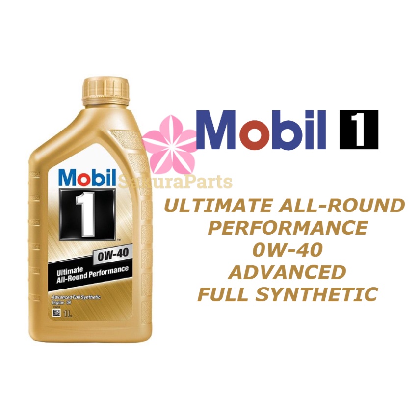 Mobil 1 Ultimate Performance 0W40 Advanced Fully Synthetic Engine Oil ...