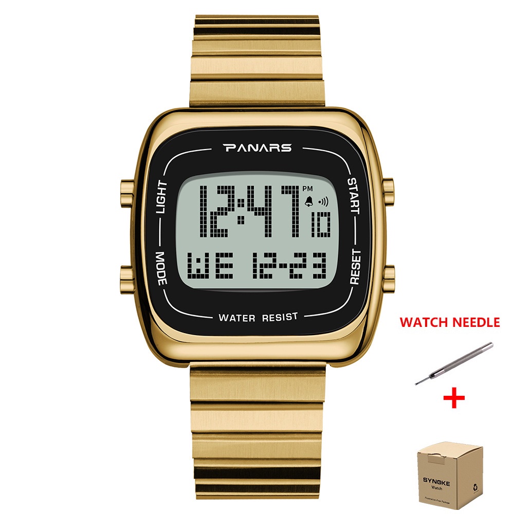 SYNOKE Men's Watch Alloy Business Multifunction Chronograph Alarm Clock ...