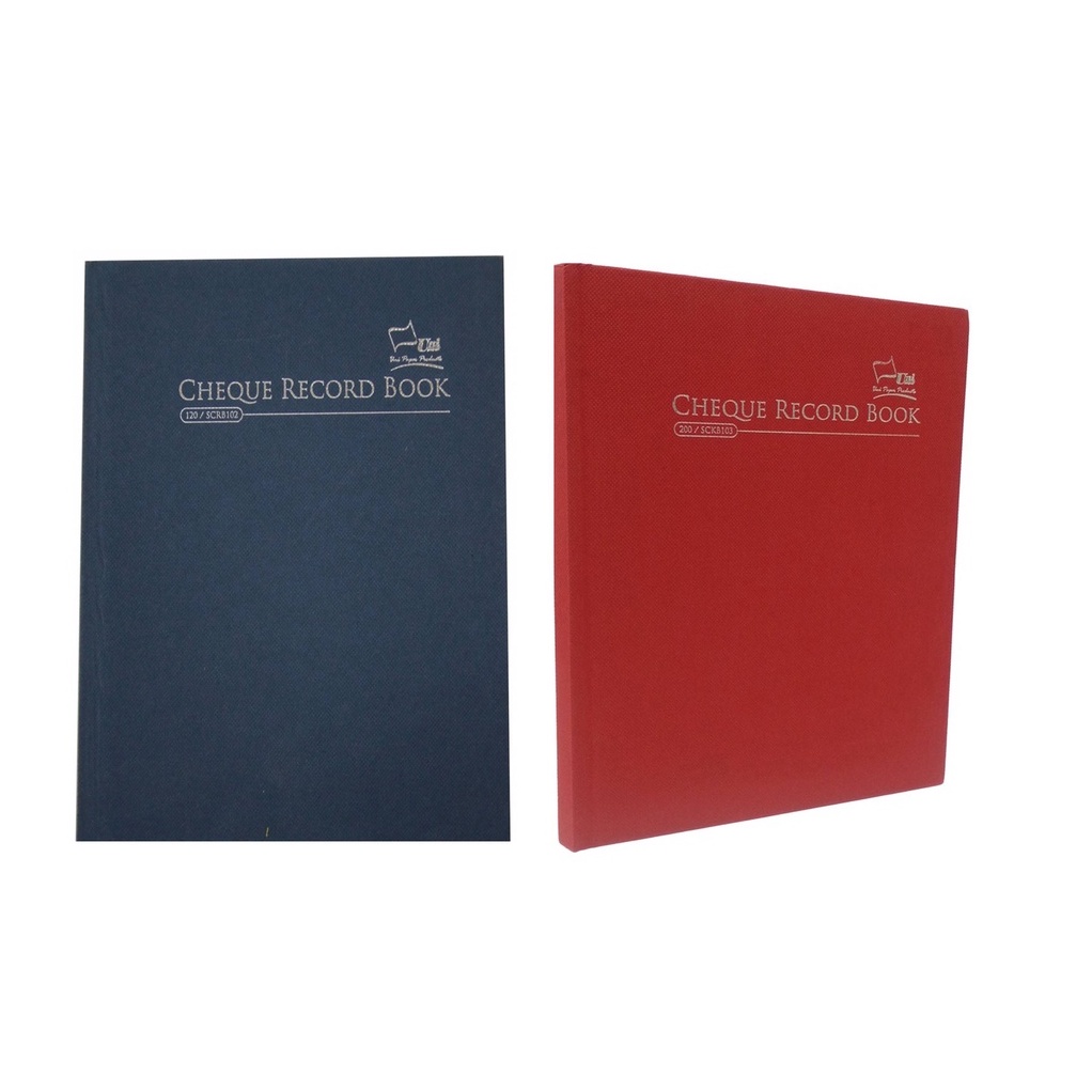UNI SCRB-102 CHEQUE RECORD BOOK(120PAGES) | Shopee Malaysia