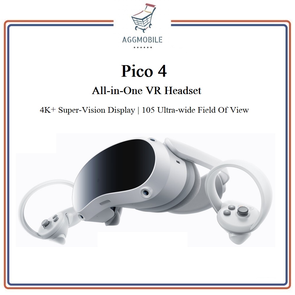 PICO 4 | 8GB+128/256GB ROM | 4K+ Super-Vision Display | All in one VR Headset | VR Sports Kit ...
