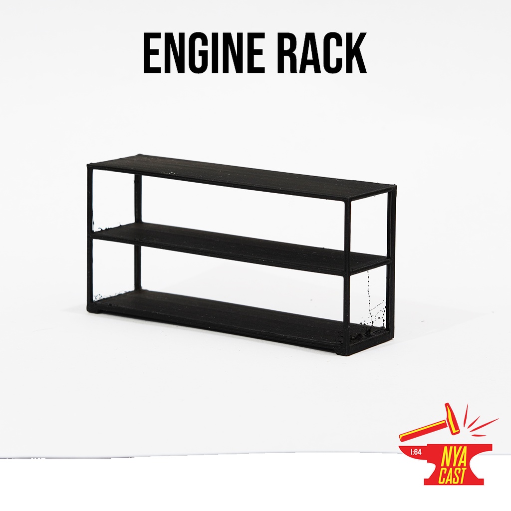 Engine Rack DIsplay 5 Colour 1/64 Diorama Diecast Organizer Hotwheels 1 ...