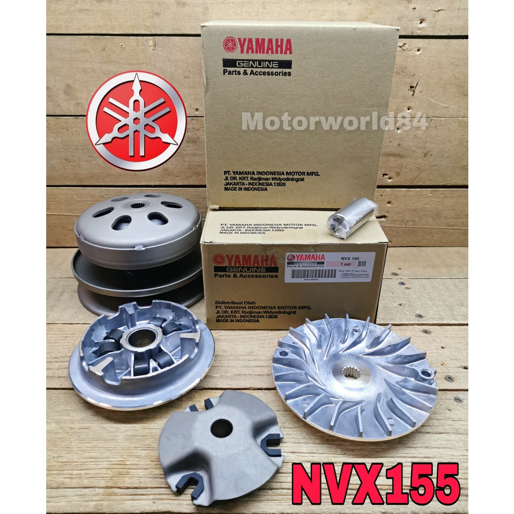 YAMAHA REAR + FRONT PULLEY SET NVX 155 NMAX PULEY ORIGINAL INDONESIA ...