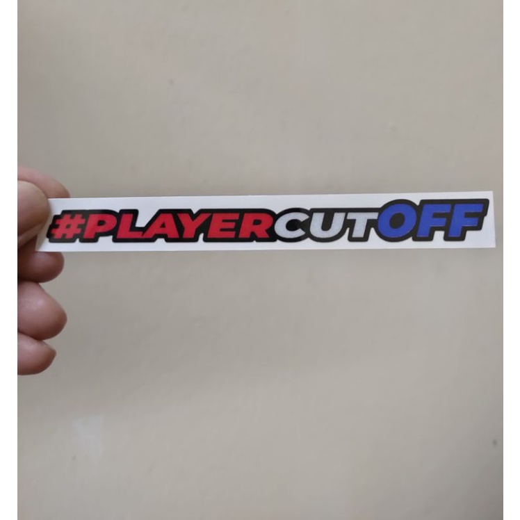 STIKER PLAYER CUT OFF STIKER PANTUL CAHAYA STIKER MOTOR | Shopee Malaysia
