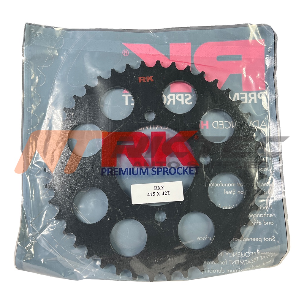 RK TAMASHII SPROCKET 415 HARDEN STEEL BLACK LC135 Y100 Y110 RXZ Y125ZR LAGENDA 110 LAGENDA ZR ...