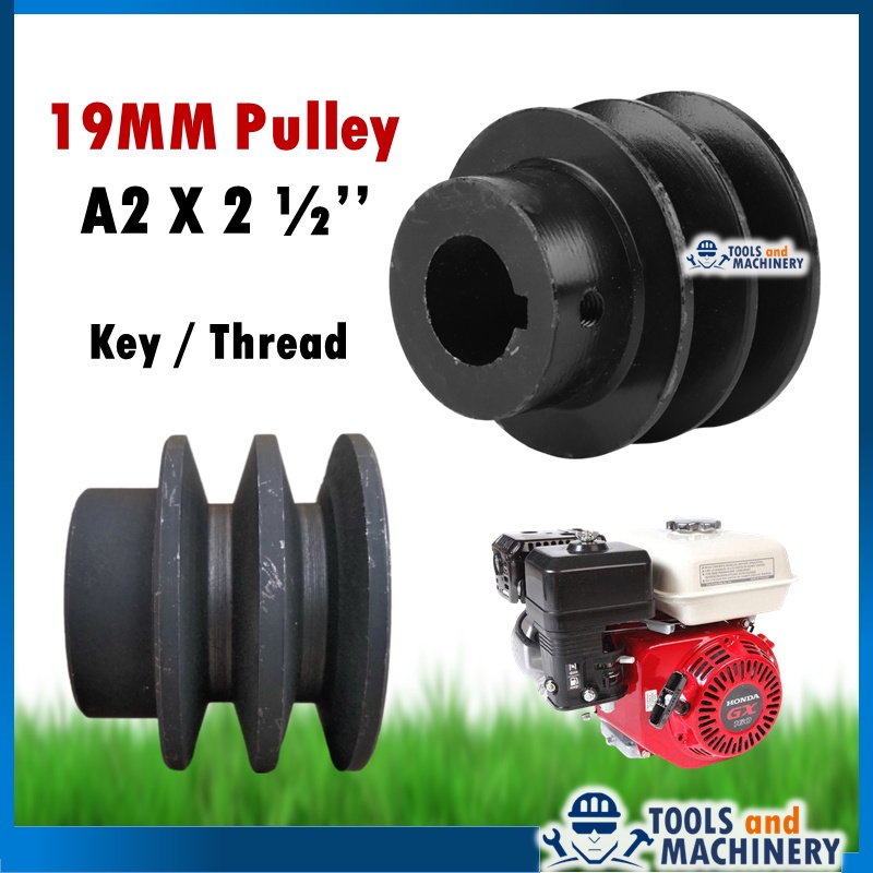 Pulley 19mm Key*A2x2 1/2 / Thread key Gasoline Petrol Engine Honda ...