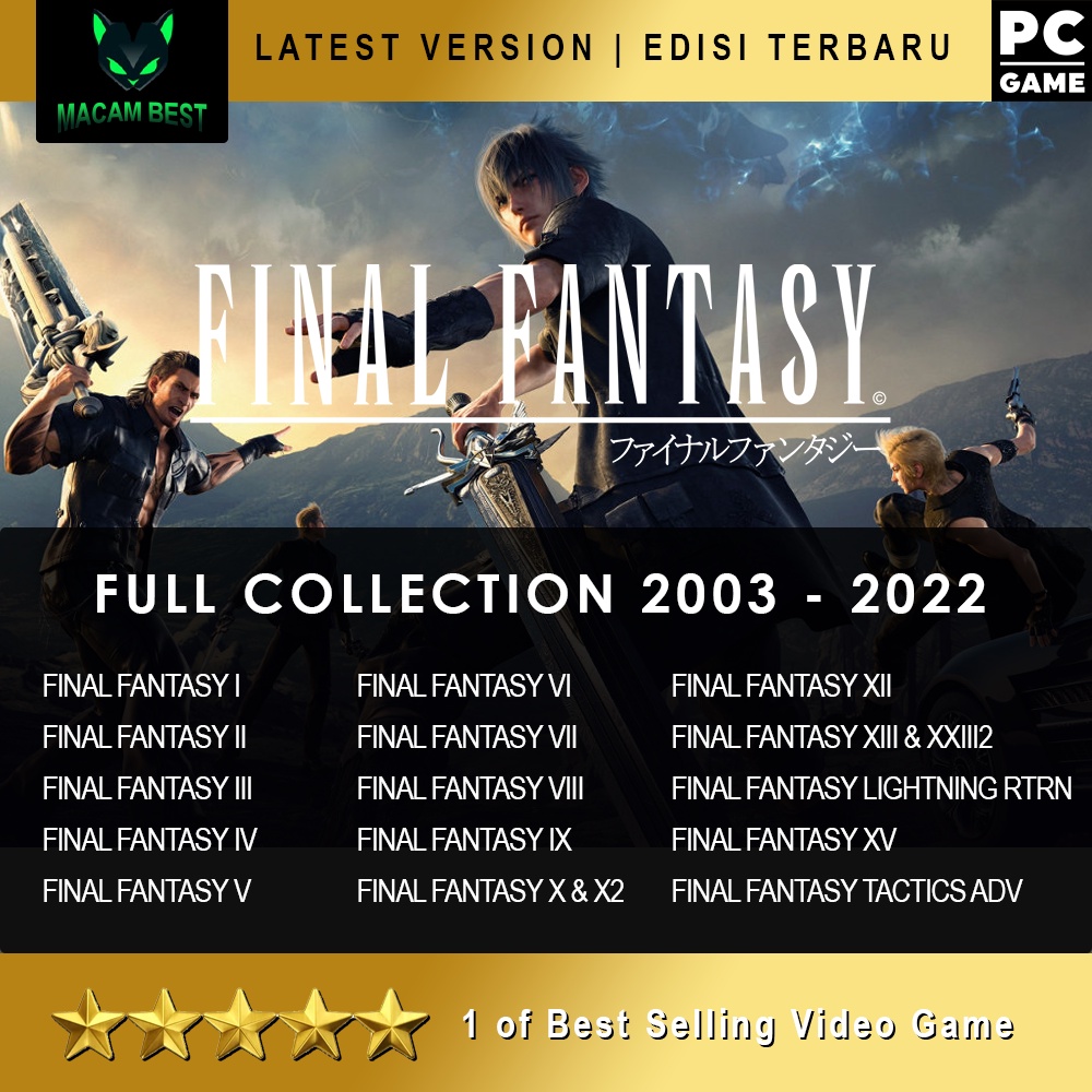 FINAL FANTASY COMPLETE COLLECTION 1992 - 2022 [PC DIGITAL DOWNLOAD ...